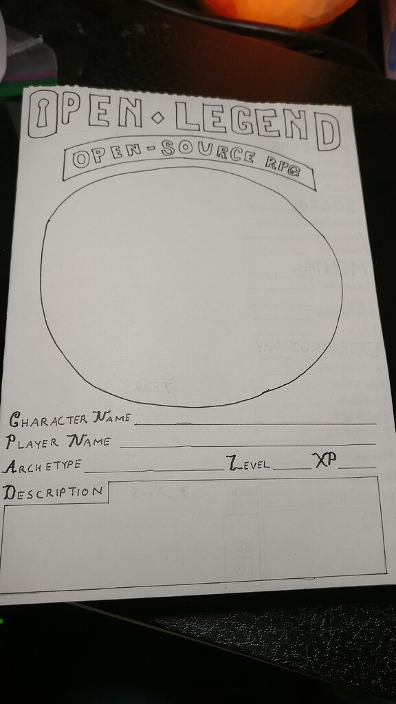 Alternative Character Sheet Booklet - Player - Open Legend Community